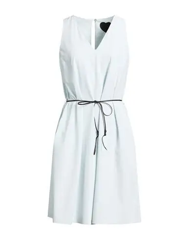 RRD Sleeveless V-neck Midi Dress With Belt - Light Blue
