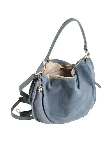 LAURA DI MAGGIO Leather Hobo Bag With Detachable Straps