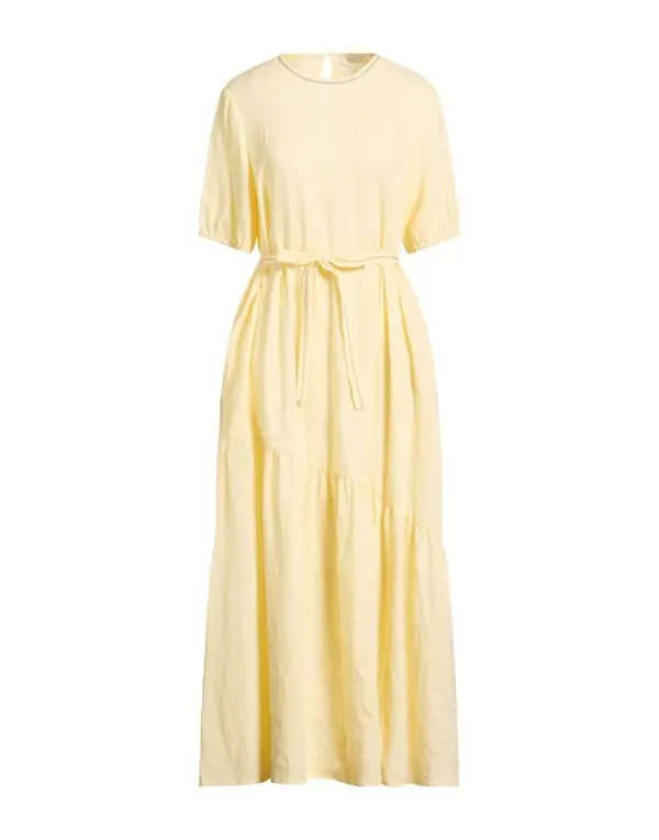 Peserico Linen Maxi Dress With Belt