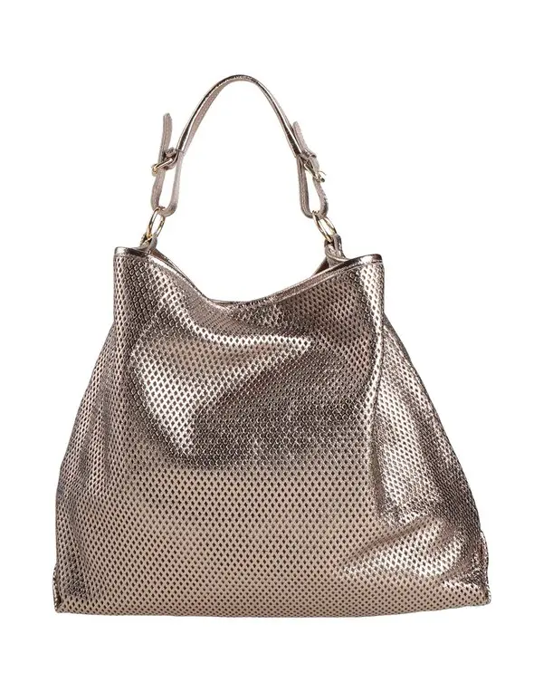 LAURA DI MAGGIO Maxi Perforated Leather Handbag