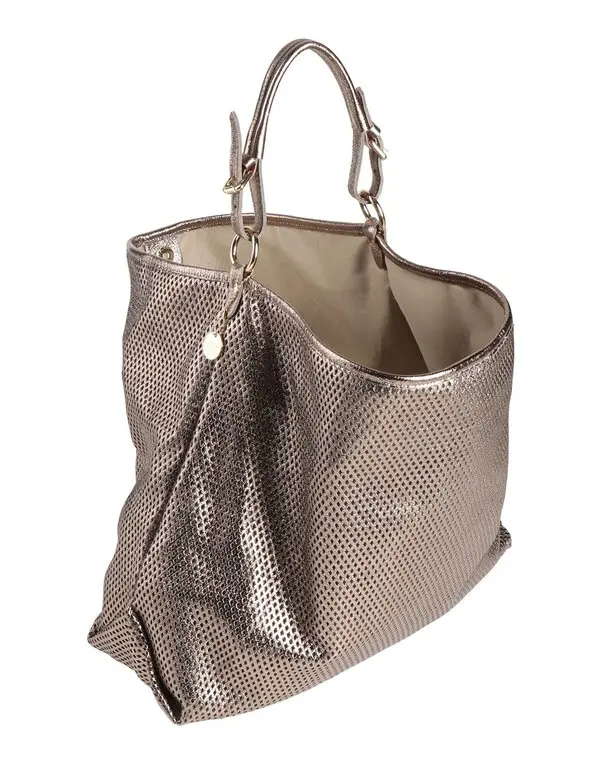 LAURA DI MAGGIO Maxi Perforated Leather Handbag