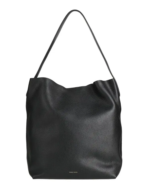 MANSUR GAVRIEL Maxi Everyday Leather Handbag - Black