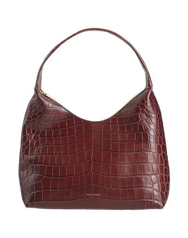 MANSUR GAVRIEL Candy Chocolate Crocodile-print Leather Handbag - Brown