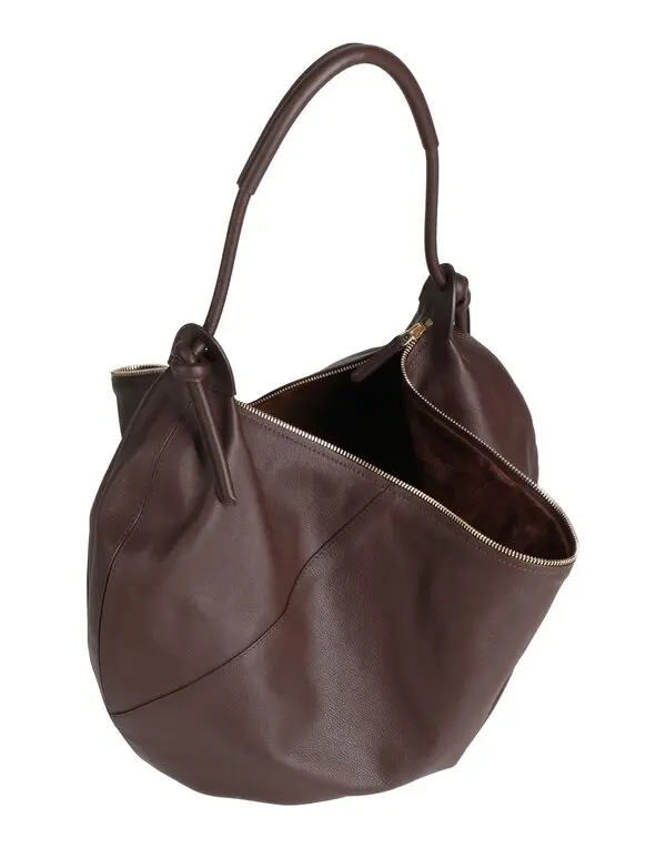 MANSUR GAVRIEL Fortuna Hobo Bag In Leather - Brown