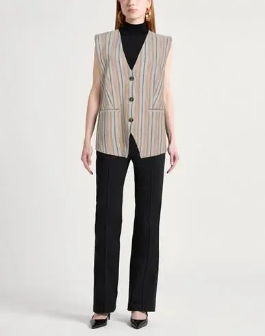 SAMSØE Φ SAMSØE Samsøe Samsøe Single-breasted Striped Jacquard Vest