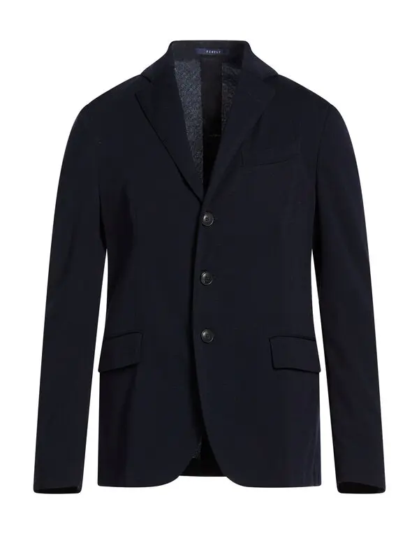 Fedeli Midnight Wool Blazer