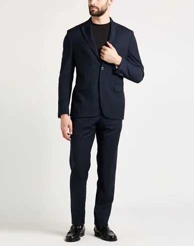 PAOLONI Suit Size Polyester, Wool, Elastane - Blue