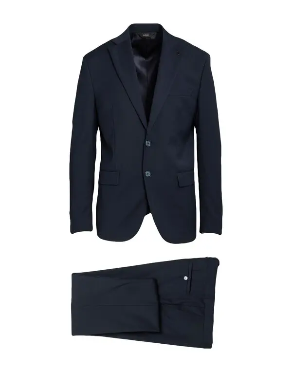 PAOLONI Suit Size Polyester, Wool, Elastane - Blue