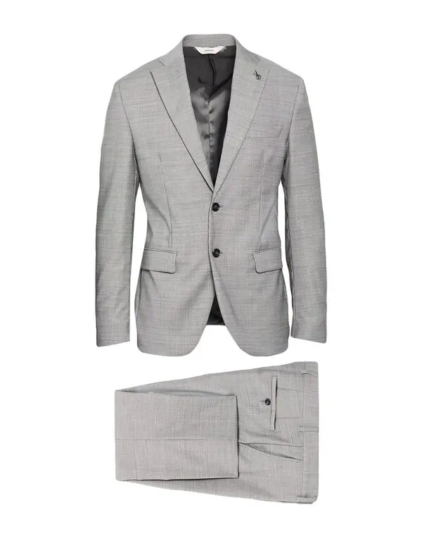 PAOLONI Suit Size Virgin Wool - Grey