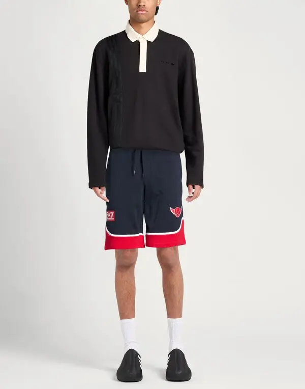 EA7 Cotton French Terry Athletic Shorts