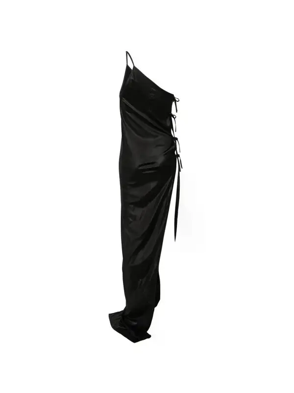 Rick Owens One-shoulder Maxi Dress - Black