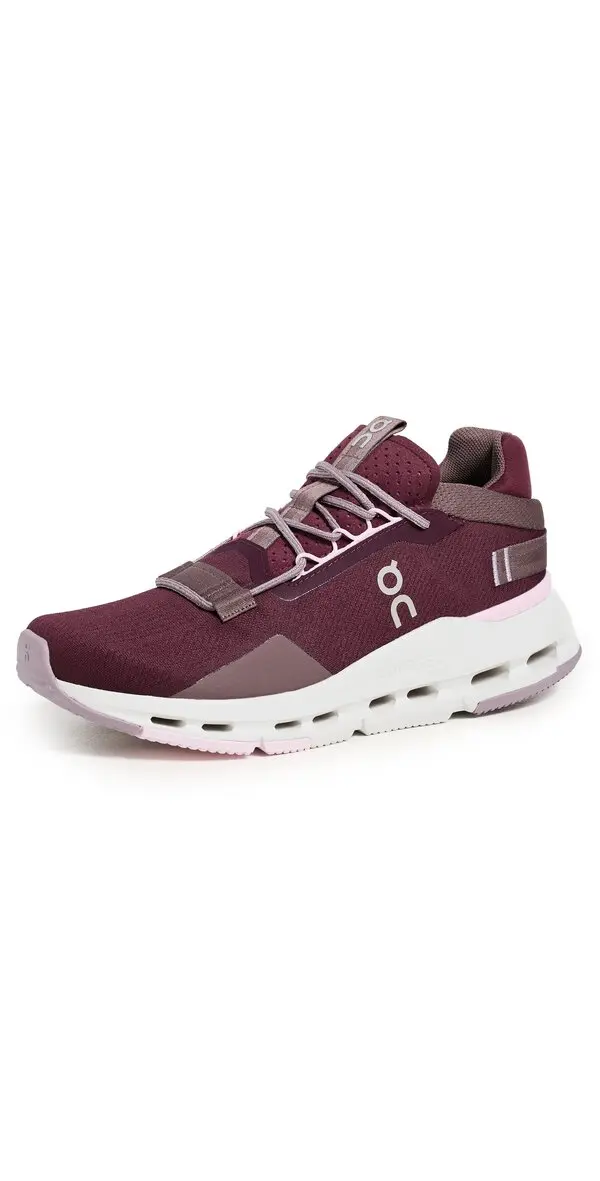 On Cloudnova 2 Sneakers - Maroon/peony