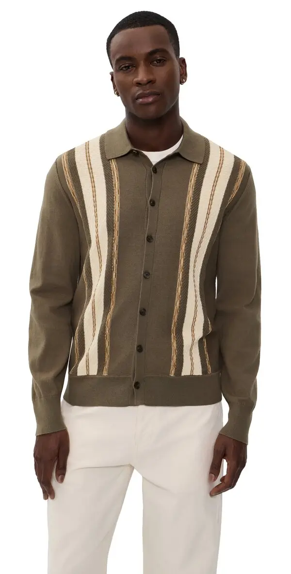 Guest In Residence Baja Plaza Shirt - Cypress Combo