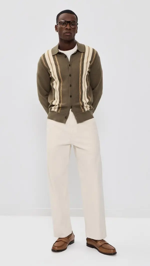 Guest In Residence Baja Plaza Shirt - Cypress Combo