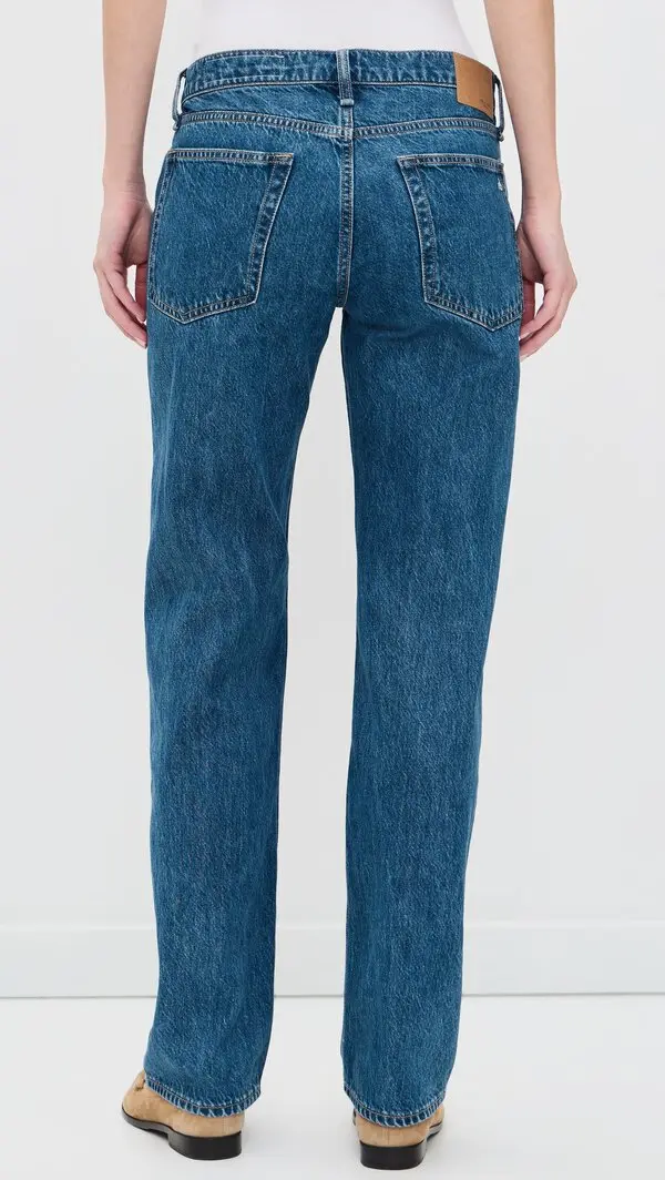 Rag & Bone Harlow Low-rise Straight Jeans - Park