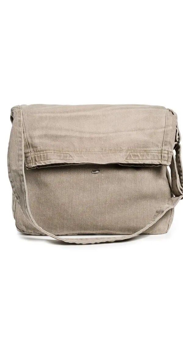 Our Legacy Denim Sling Bag - Olive Breeze Wash