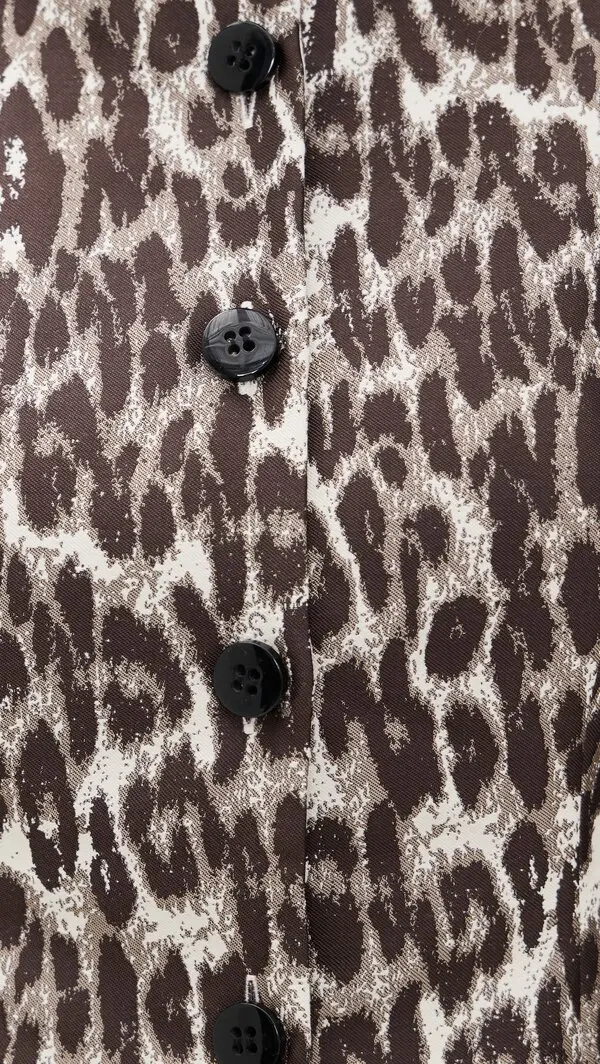 Baum Und Pferdgarten Leopard Print Button-up Jacket