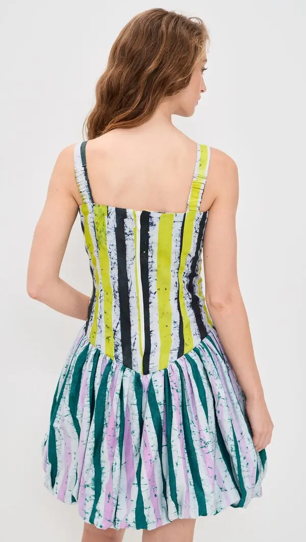 BUSAYO Ayoife Dress In Striped Tie-dye