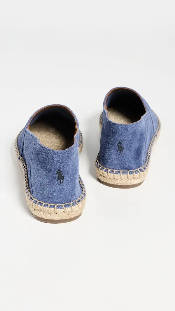 Polo Ralph Lauren Cevio Suede Espadrilles - Light Navy