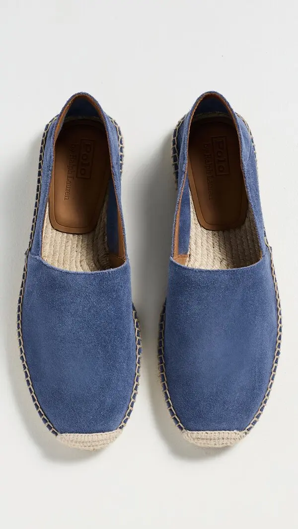 Polo Ralph Lauren Cevio Suede Espadrilles - Light Navy