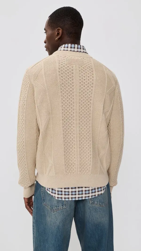 Guest In Residence Allday Cable Crew Sweater
