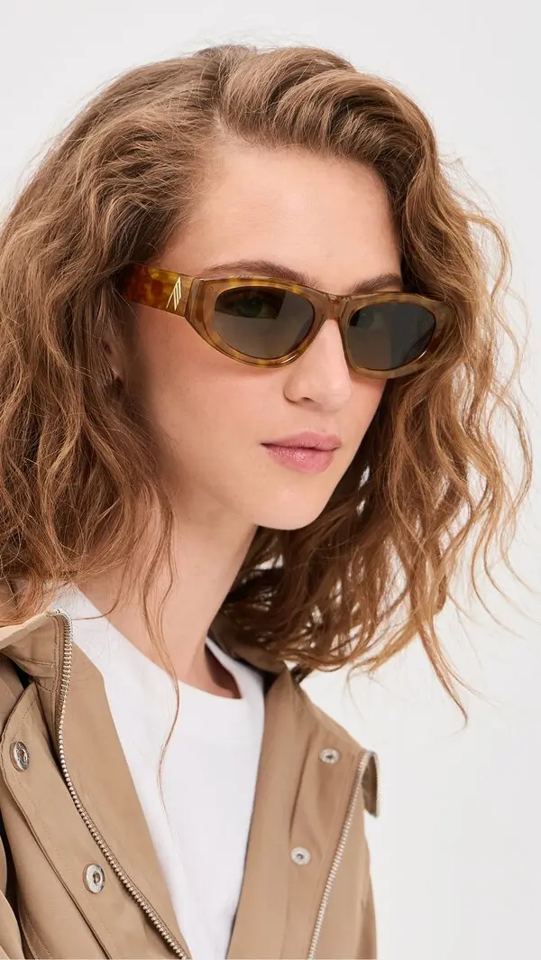 Attico Maya Sunglasses - Tortoise Shell