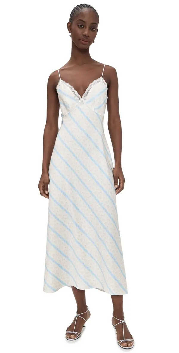 LoveShackFancy Manuela Maxi Dress - Cotton Skies