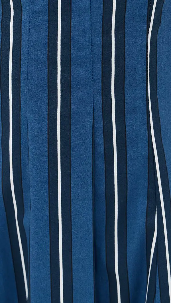 Staud Wells Dress Striped Midi Dress - Echo Stripe