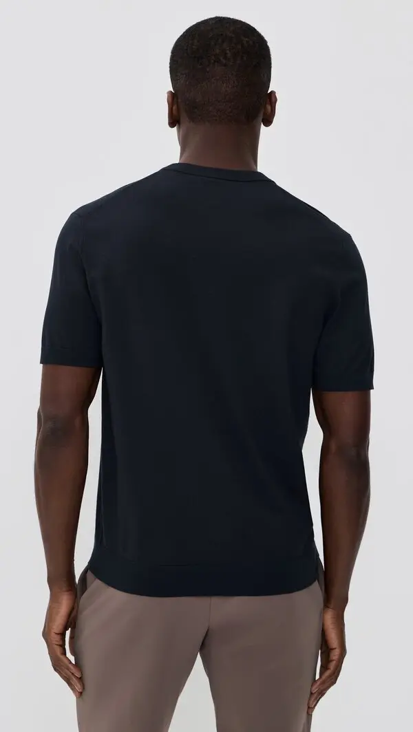 Theory Light Bilen Knit Soris Tee - Dark Eclipse