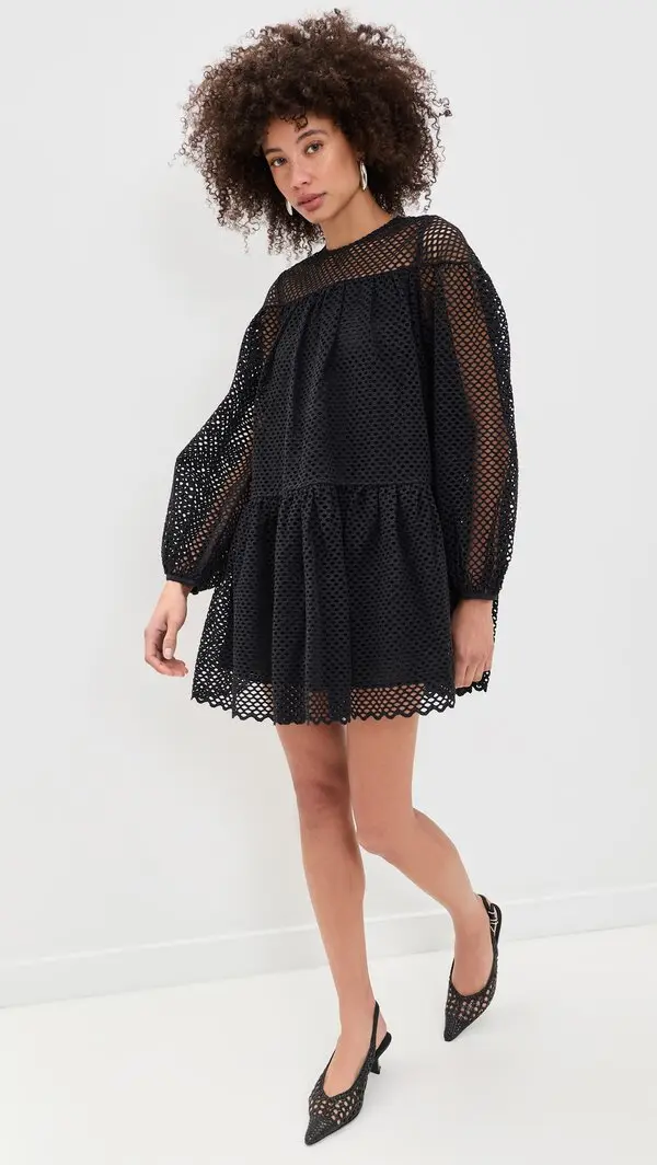 Ulla Johnson Jaclyn Eyelet Mini Dress