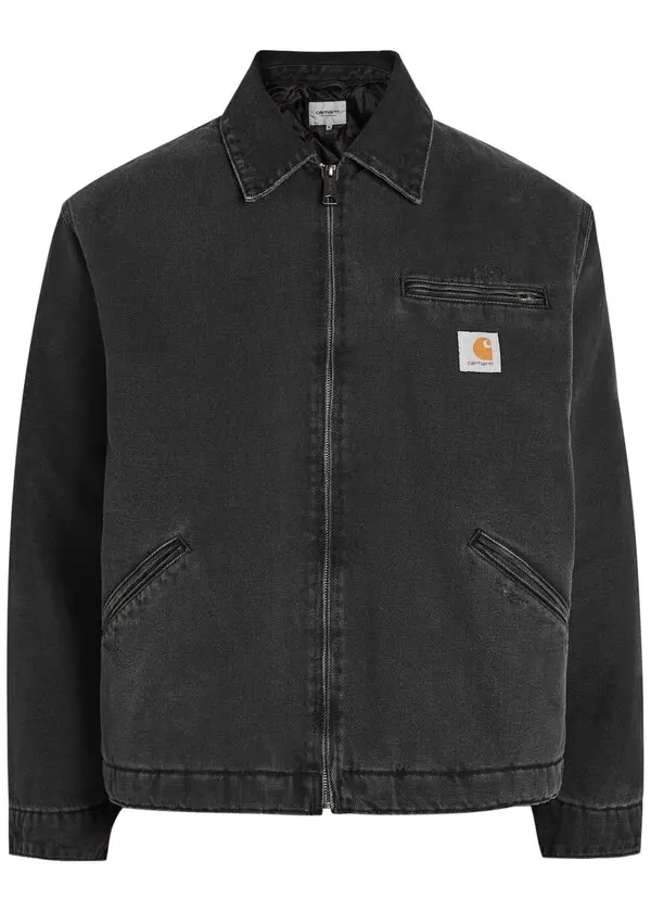 Carhartt Work In Progress Detroit Quilted Denim Jacket - Black