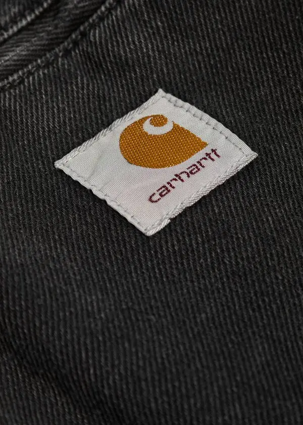 Carhartt Work In Progress Detroit Quilted Denim Jacket - Black