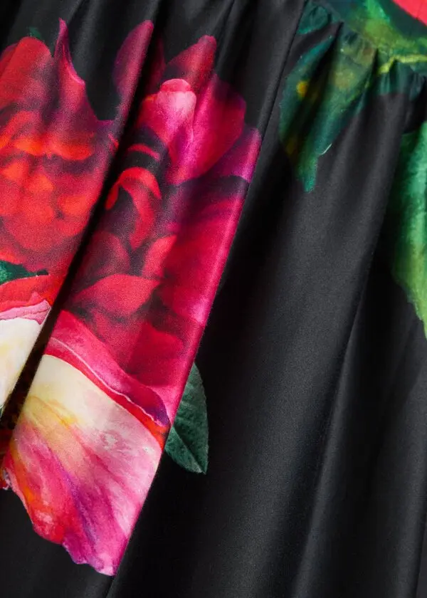 Alice + Olivia Tarrie Floral-print Stretch-cotton Maxi Dress