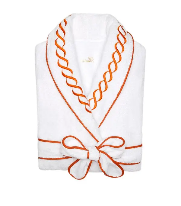 PRATESI Cotton Treccia Bathrobe - Orange
