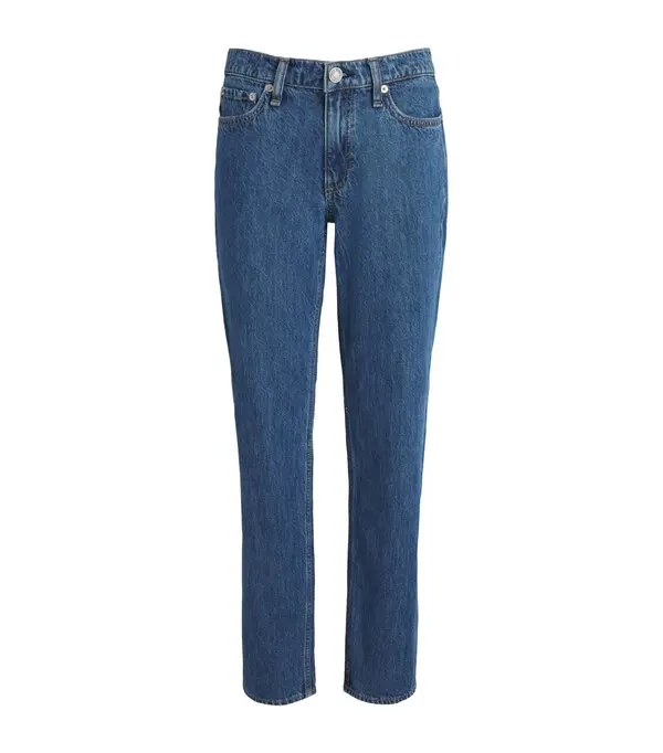 Rag & Bone Harlow Mid-rise Straight Jeans - Blue
