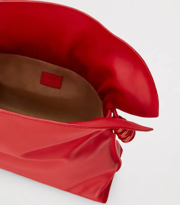 Loewe Medium Leather Flamenco Purse - Red