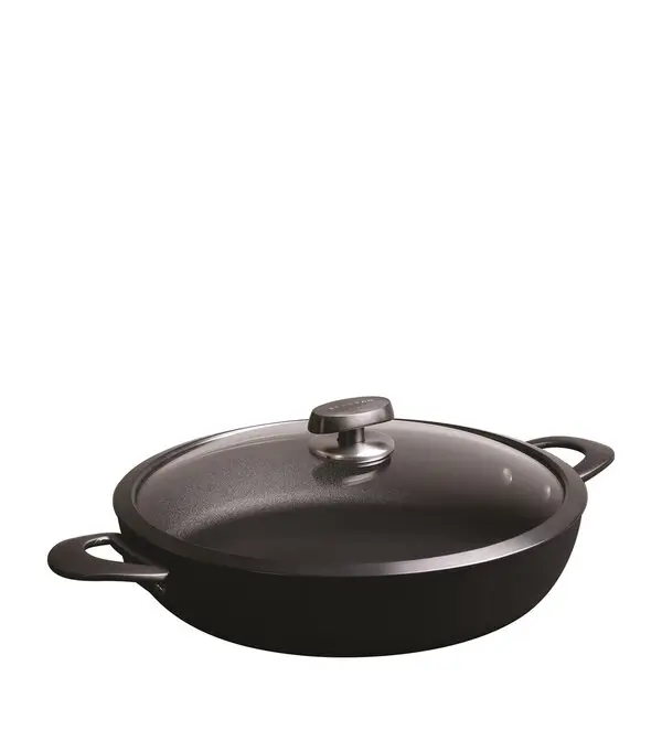 SCANPAN Pro Sb+ Chef Pan With Lid - Black