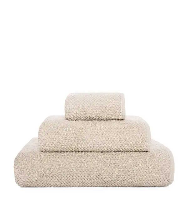 GRACCIOZA Bee Waffle Extra Large Hand Towel - Grey