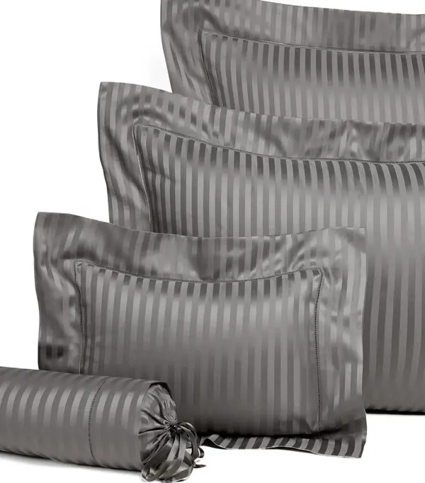 PRATESI Raso Rigato Pillowcase - Grey