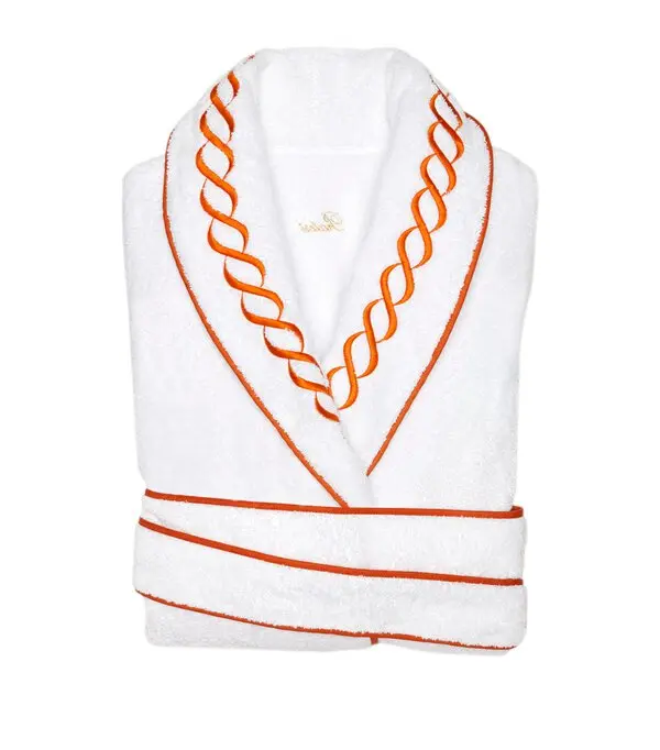PRATESI Cotton Treccia Bathrobe - Orange