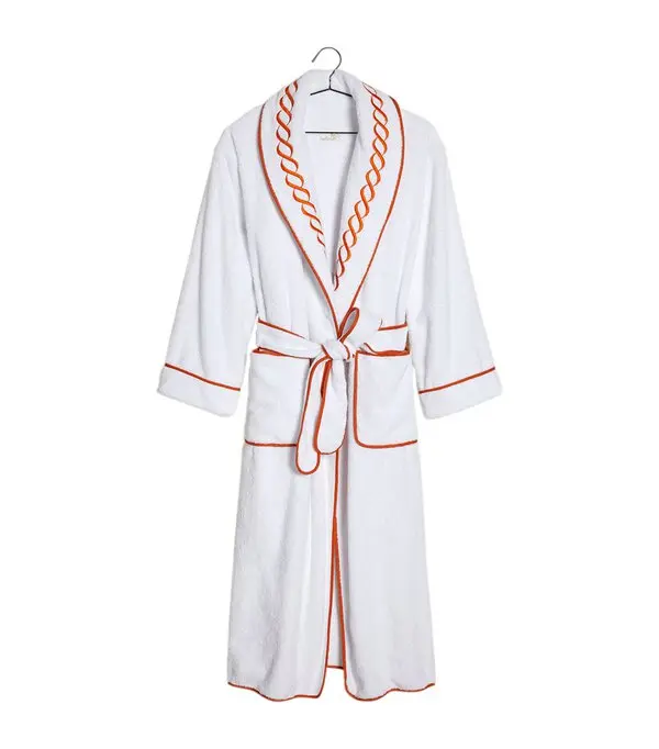 PRATESI Cotton Treccia Bathrobe - Orange