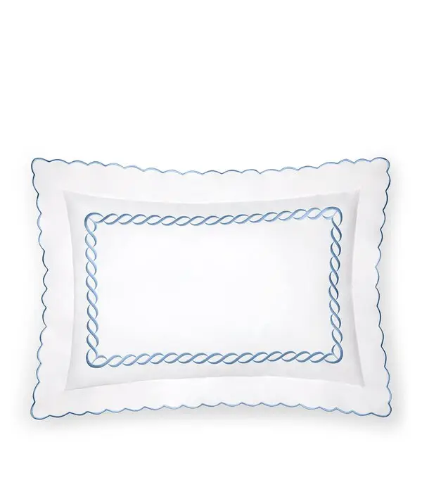 PRATESI Treccia Pillowcase - Blue
