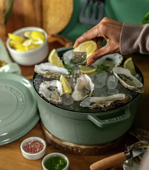 STAUB Round Cocotte - Green