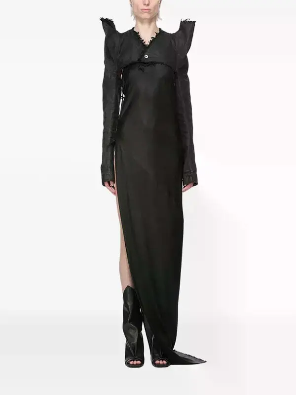 Rick Owens One-shoulder Maxi Dress - Black