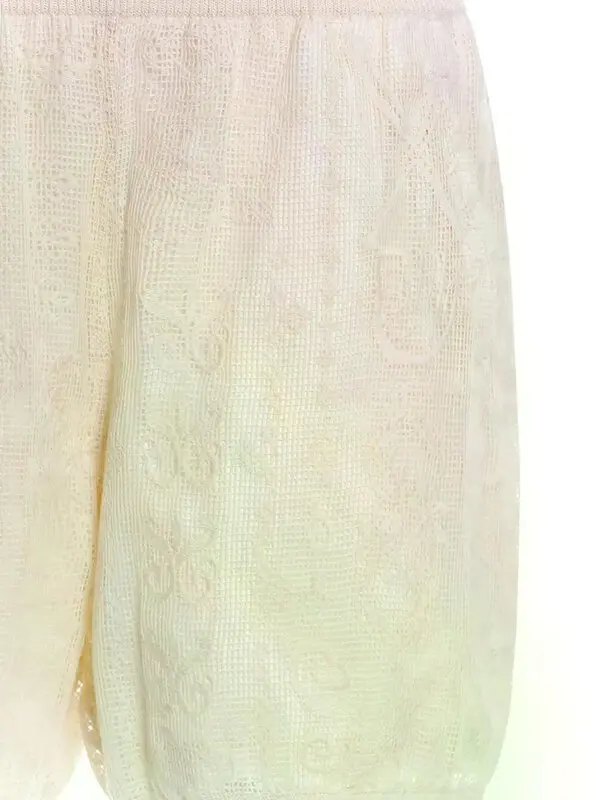 Agua Bendita Maury Embroidered Shorts - Neutrals
