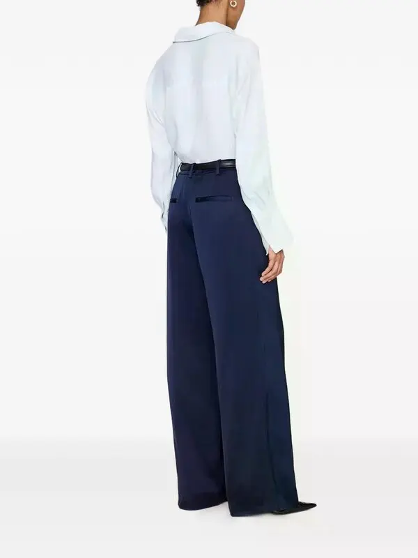 ANINE BING Bridget Buttoned Point-collar Shirt