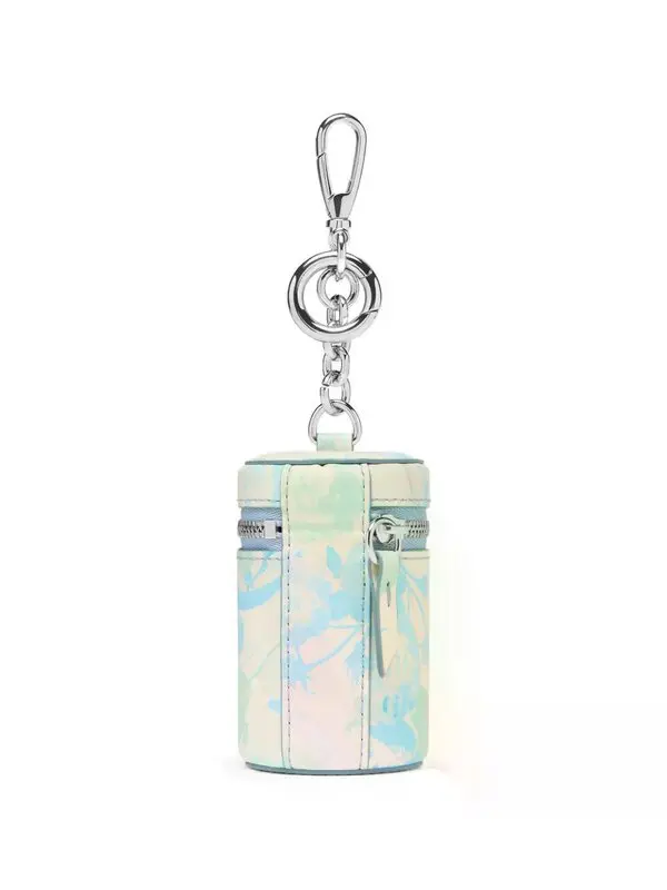 MAISON MARGIELA Floral Leather Keyring - Neutrals