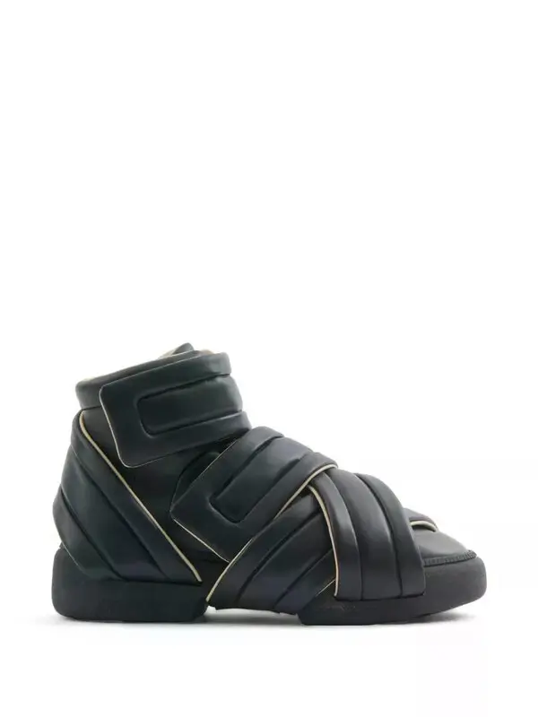 MAISON MARGIELA Future Show Leather Sneakers - Black