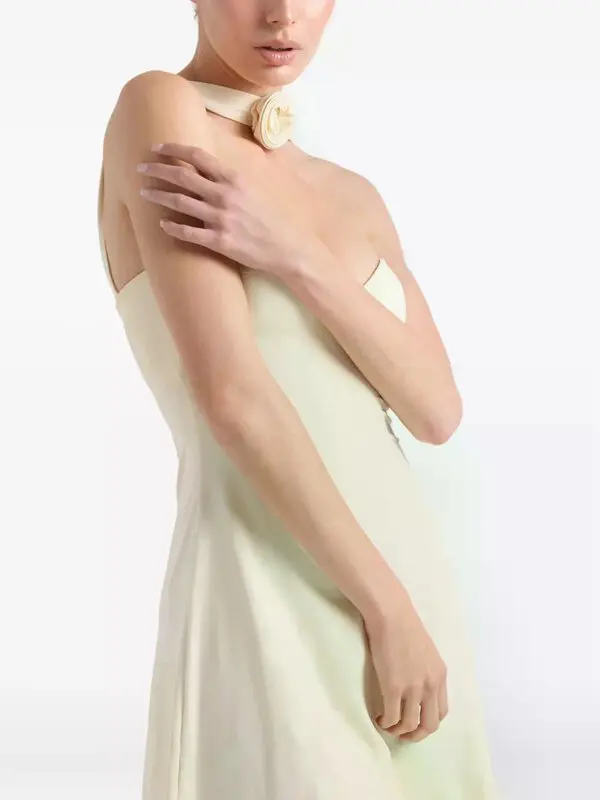 LA REVECHE Arya Rose-embellished Mini Dress