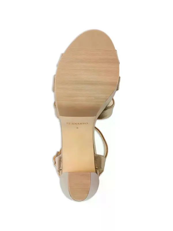 Bernardo Vittoria Woven Platform Sandals - Gold